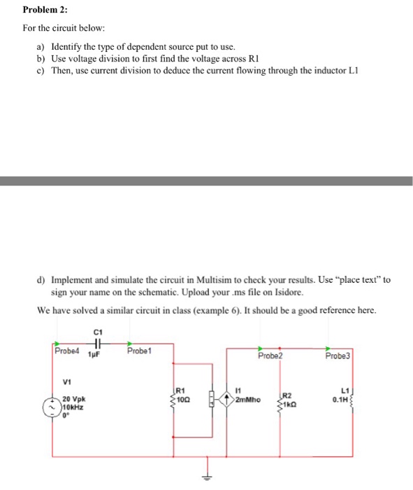 Solved For the circuit below: Identify the type of dependent | Chegg.com