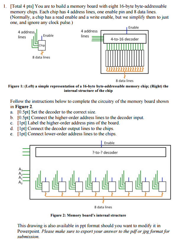 You are to build a memory board with eight | Chegg.com