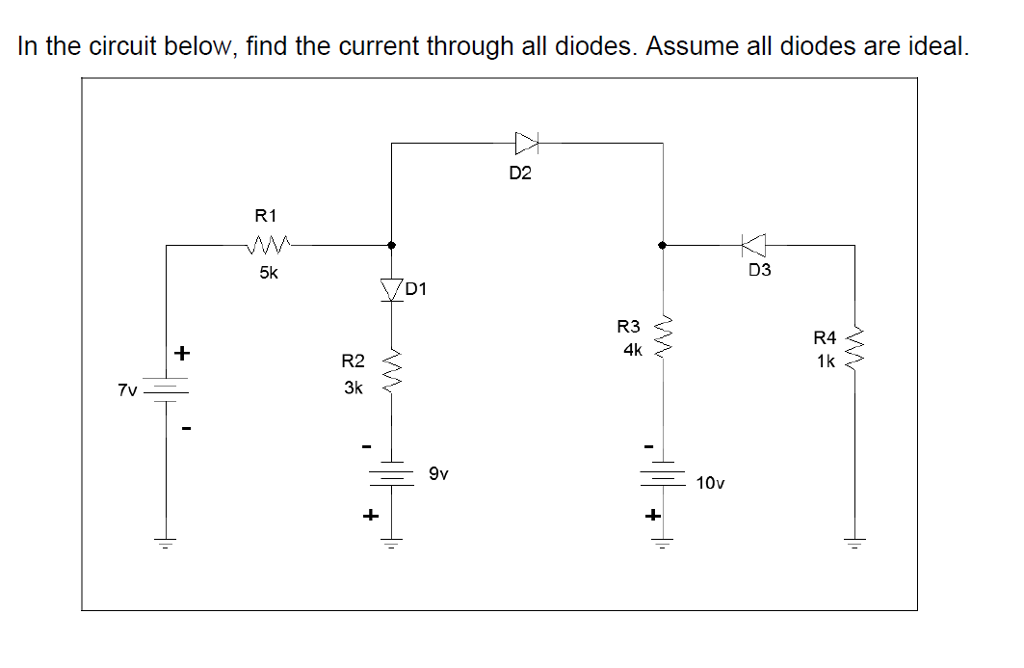 Solved In the circuit below, find the current through all | Chegg.com