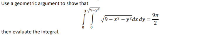 Solved Use a geometric argument to show that 91T then | Chegg.com