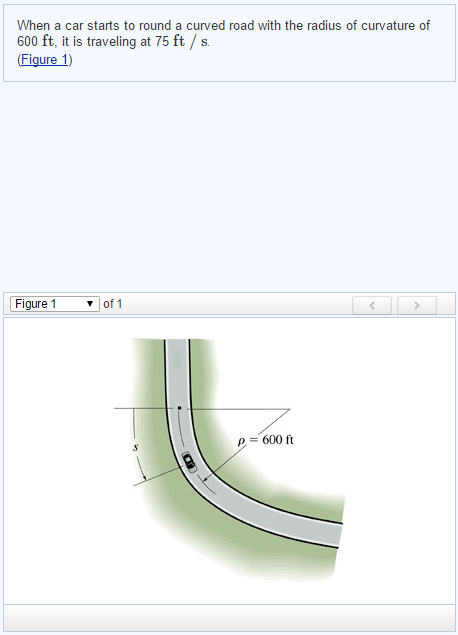 Solved When a car starts to round a curved road with the | Chegg.com