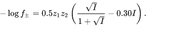 Solved Use the Davies equation, , where z is the charge of | Chegg.com