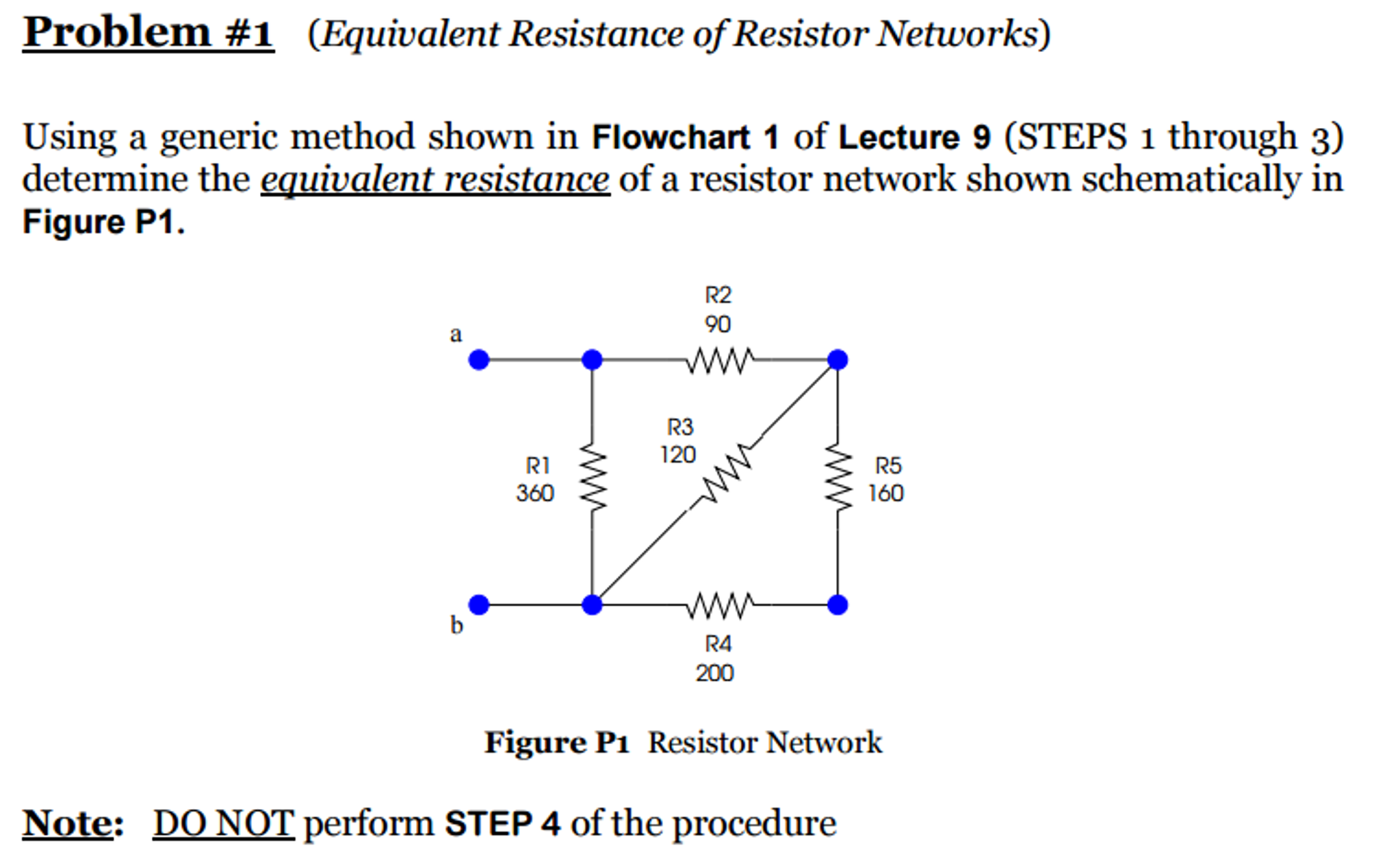 Solved Problem #1 (Equivalent Resistance of Resistor | Chegg.com