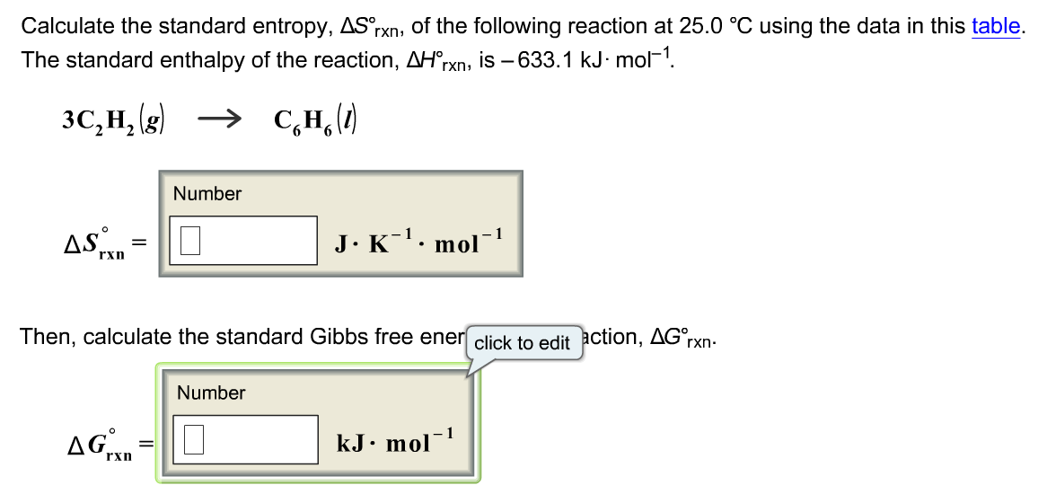 Solved Calculate the standard entropy, Delta S degree_rxn, | Chegg.com