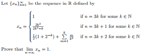 Solved Lot {xn} infinity n=1 be the sequence in defined by | Chegg.com
