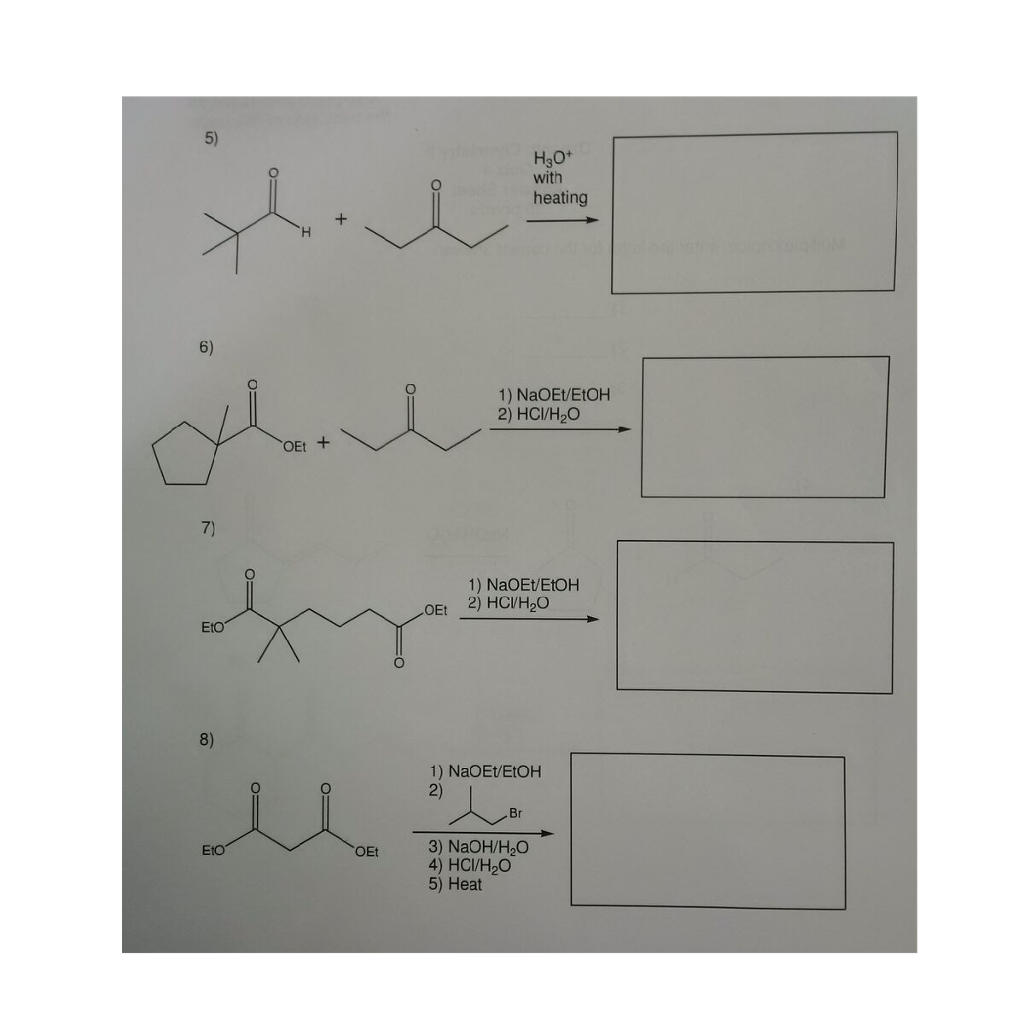 Solved EtO oEt OEt H30 With heating 1) NaOEt/EtOH 1) | Chegg.com
