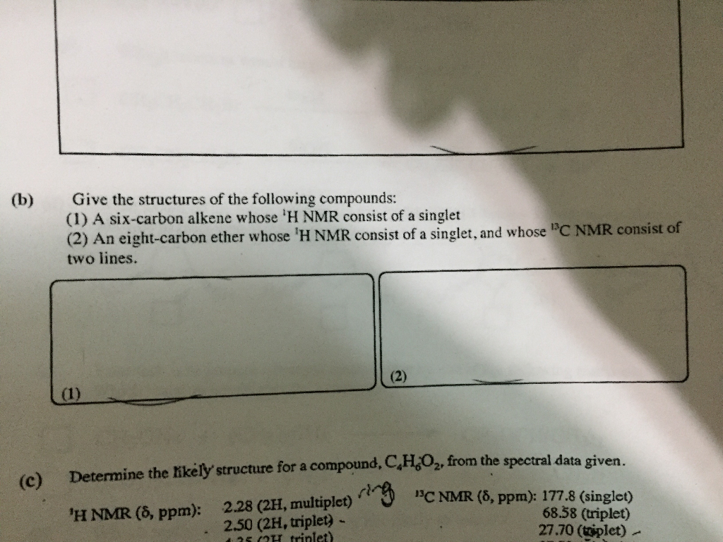 Solved Given the structures of the following compounds: A | Chegg.com