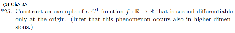 Construct an example of a C^1 function f: R | Chegg.com