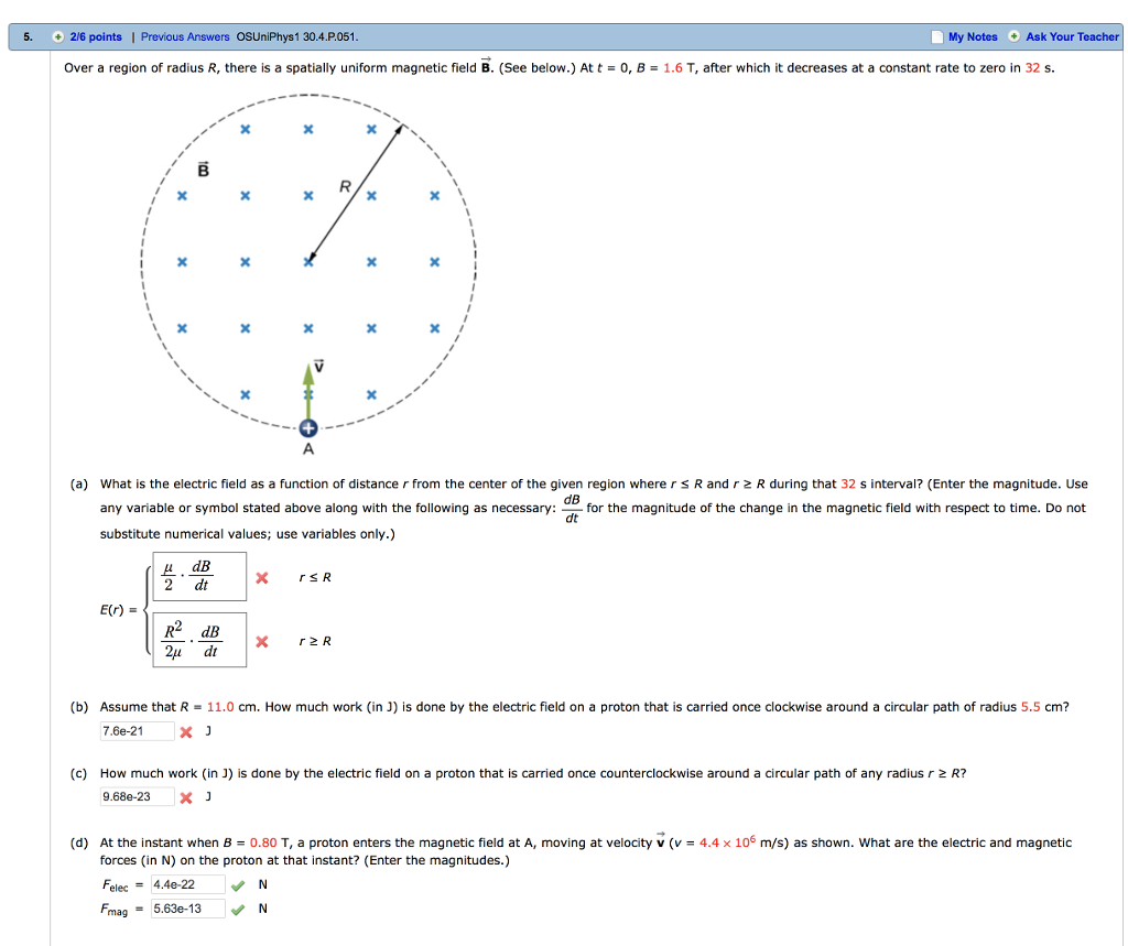 Solved 5. 2/6 points | Previous Answers OSUniPhys1 | Chegg.com Solved 5. 2/6 points | Previous Answers OSUniPhys1 | Chegg.com