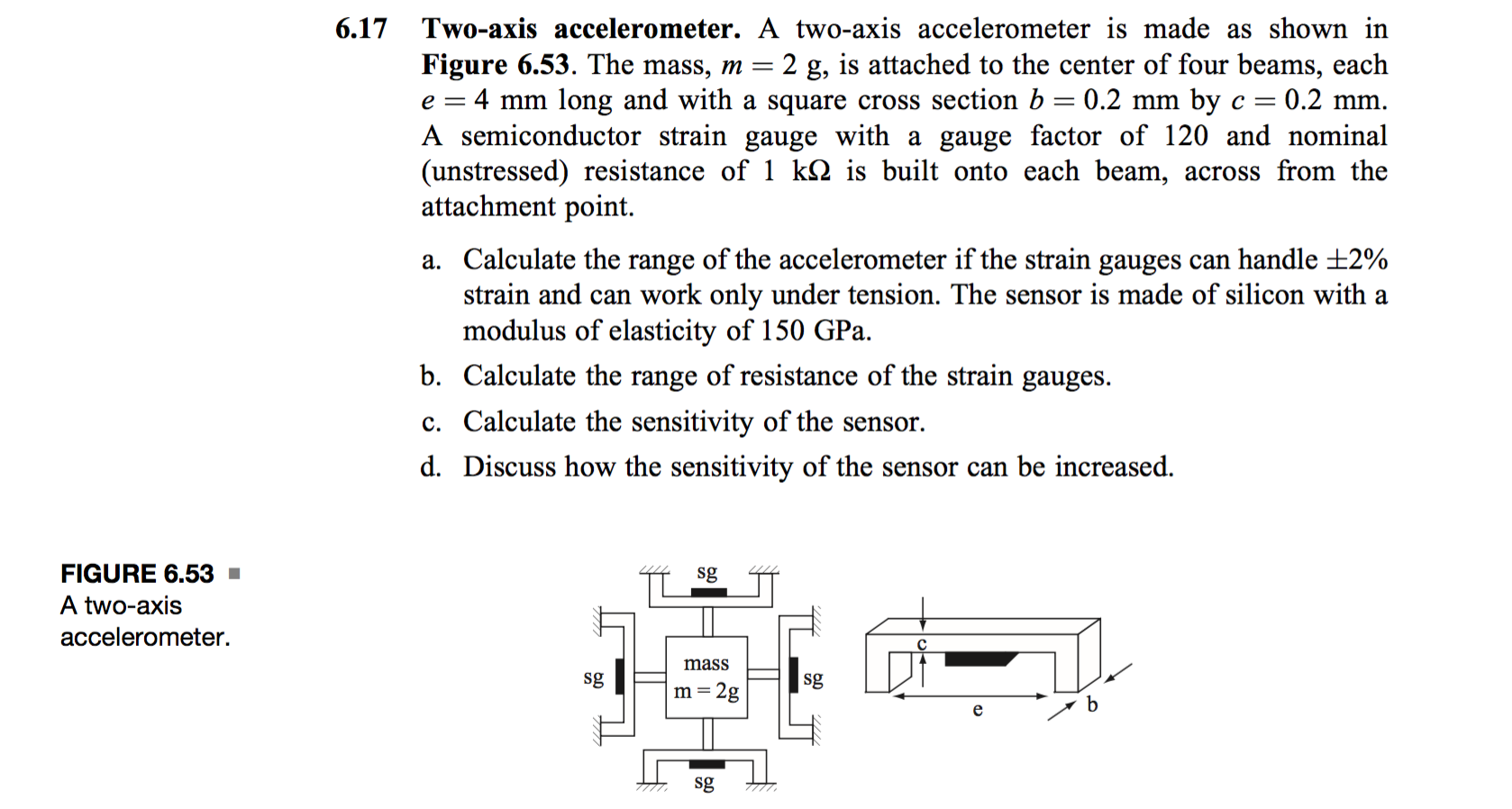 Two-axis accelerometer. A two-axis accelerometer is | Chegg.com