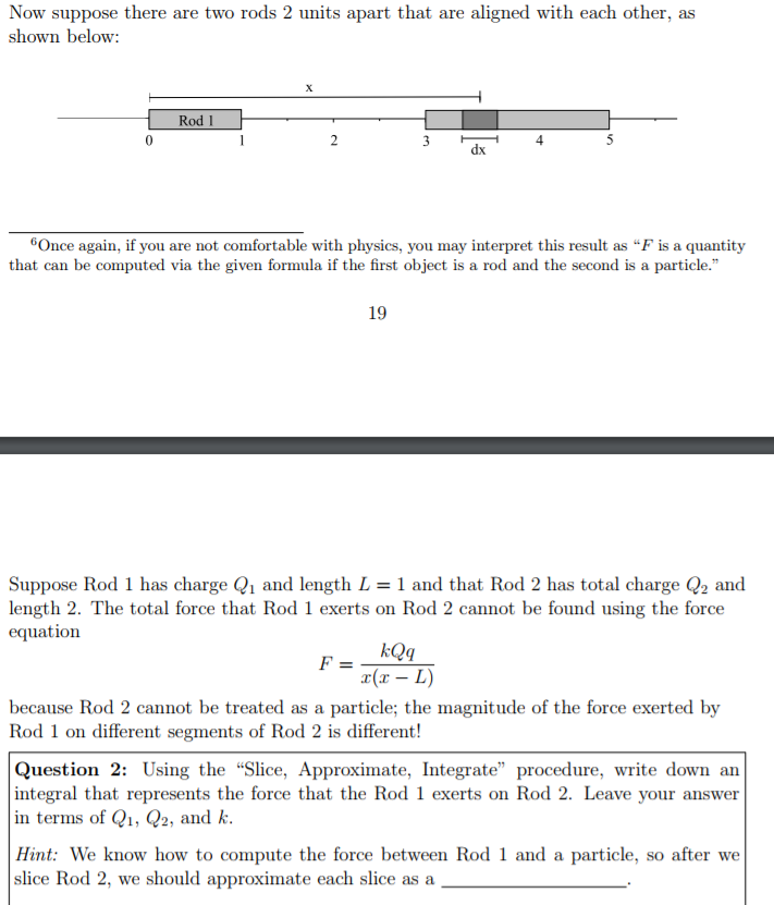 Solved Now suppose there are two rods 2 units apart that are | Chegg.com