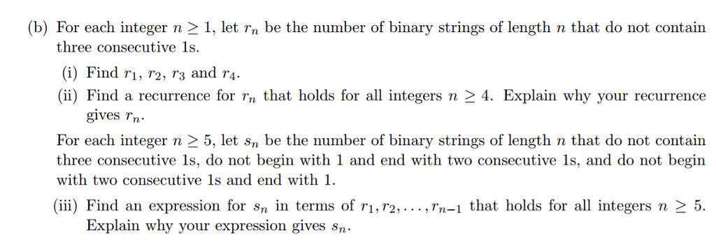 Solved For each integer n greaterthanorequalto 1, let r_n be | Chegg.com
