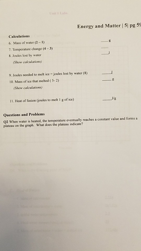 Solved Unit 1 Labs Density And Specific Gravity 3 Pg 31 Chegg