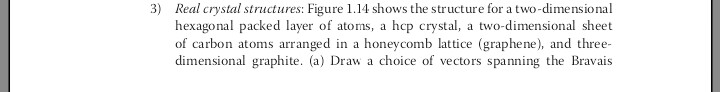 3) Real crystal structures: Figure 1.14 shows the | Chegg.com
