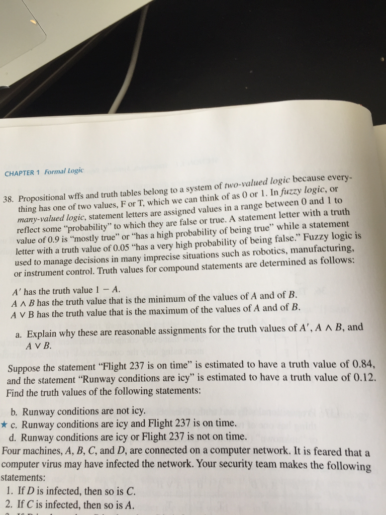 Solved CHAPTER 1 Formal Logic 38. Propositional wffs and | Chegg.com