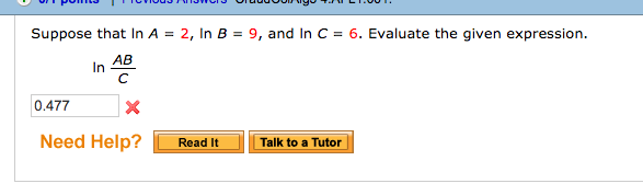 Solved Suppose that In A = 2, In B = 9, and In C = 6. | Chegg.com