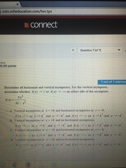 Solved Determine all horizontal and vertical asymptotes. For | Chegg.com Solved Determine all horizontal and vertical asymptotes. For | Chegg.com