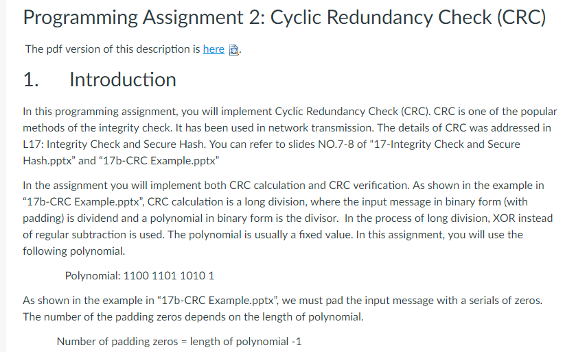 Cyclic Redundancy Check Program In C With Explanation - rxlasopa