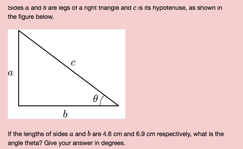 Solved Sides a and b are legs of a right triangle and c is | Chegg.com