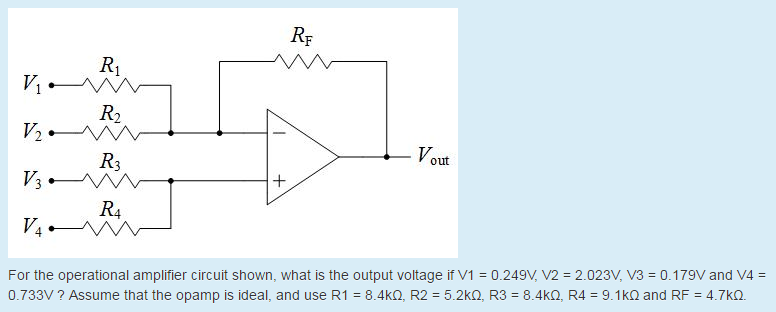 Solved For the operational amplifier circuit shown, what | Chegg.com