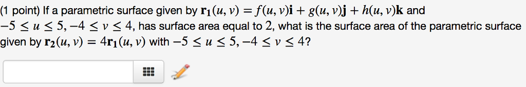 Solved If a parametric surface given by r_1 (u, v) = f(u, | Chegg.com