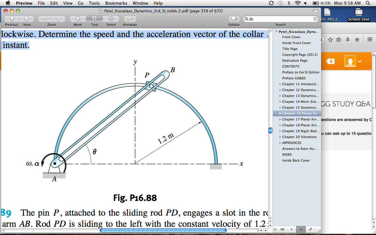 Solved Collar P slides along the semicircular guide rod. A | Chegg.com