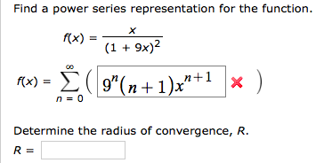 Solved Find a power series representation for the function. | Chegg.com