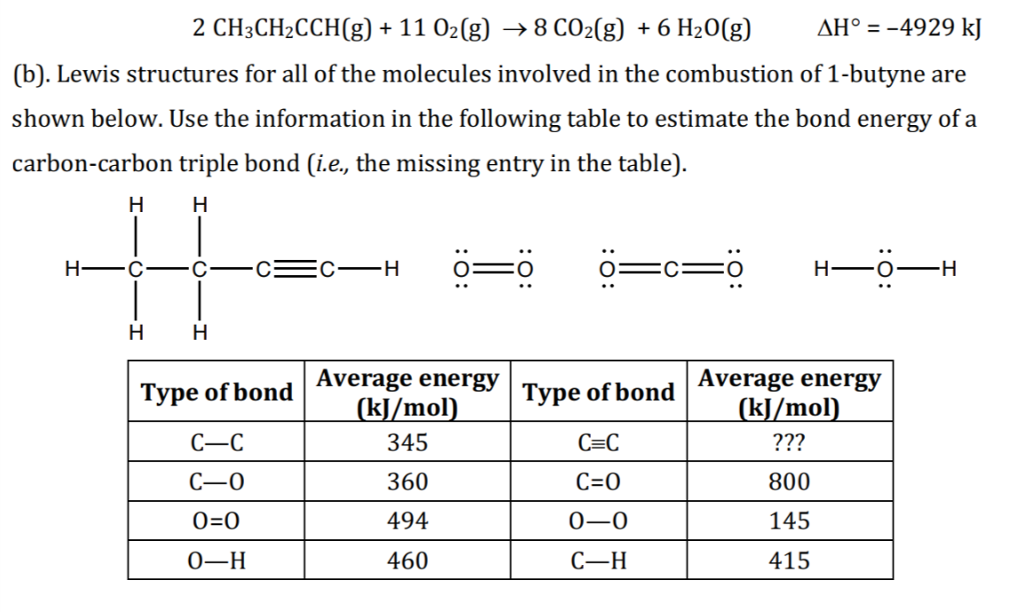 1 Butyne Lewis Structure