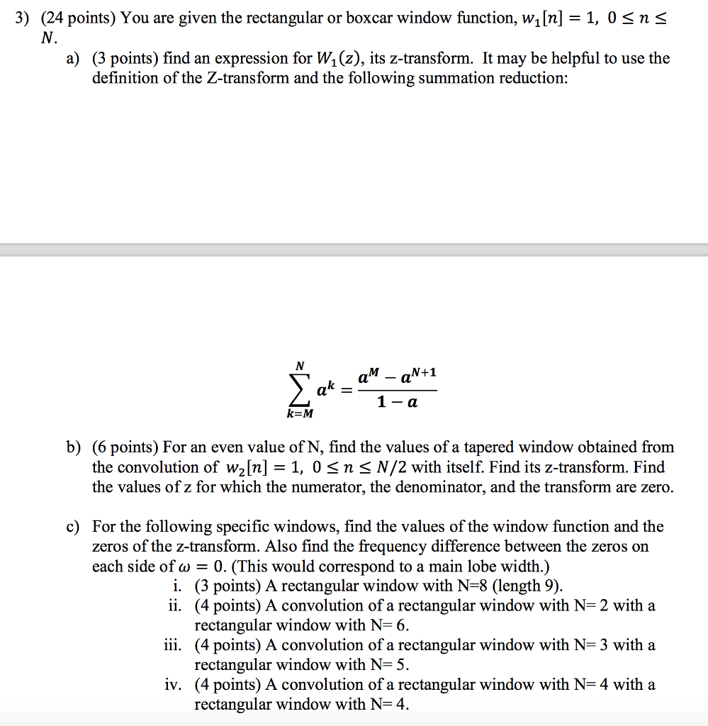 3) (24 points) You are given the rectangular or | Chegg.com