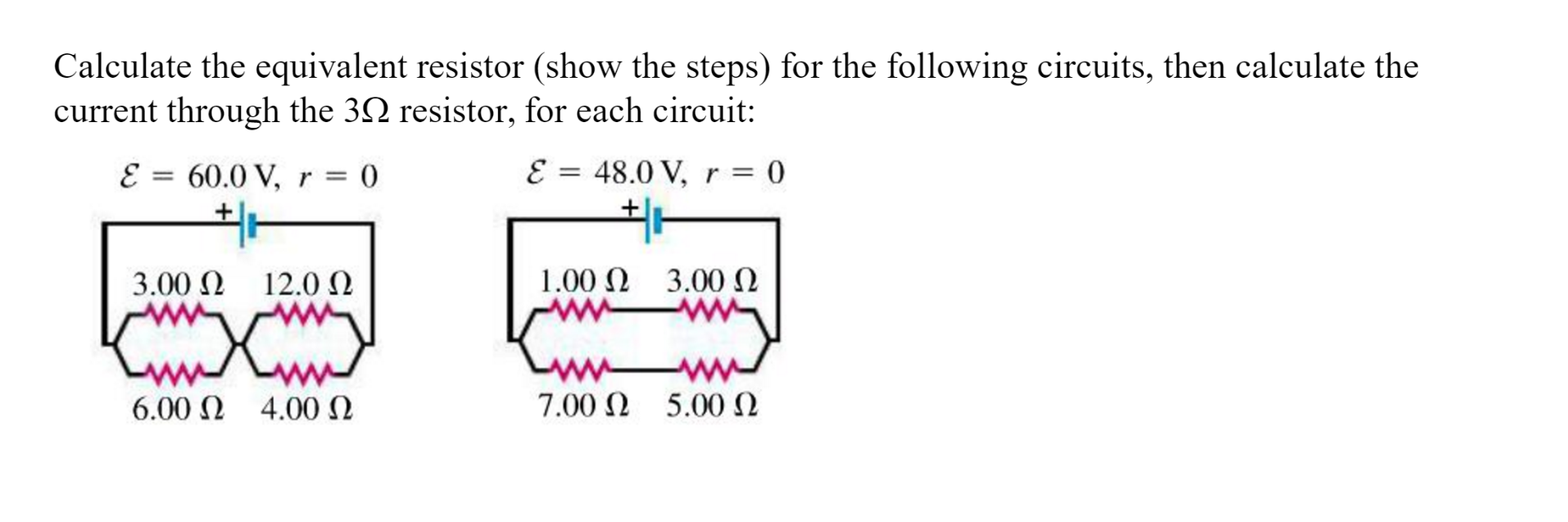 Solved Calculate the equivalent resistor for the following | Chegg.com