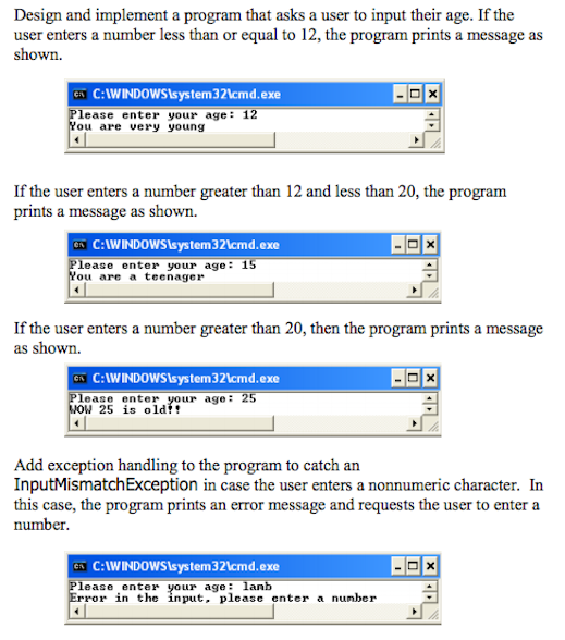 Solved Design And Implement A Program That Asks A User To 1285