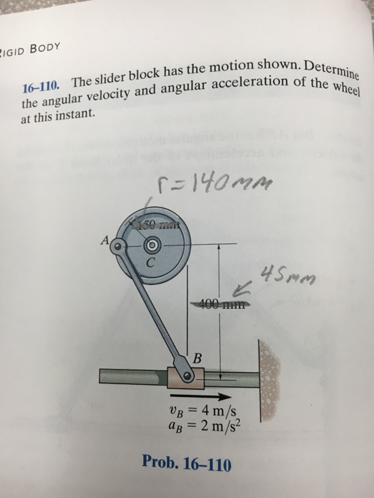 Solved The slider block has the motion shown. Determine the | Chegg.com Solved The slider block has the motion shown. Determine the | Chegg.com