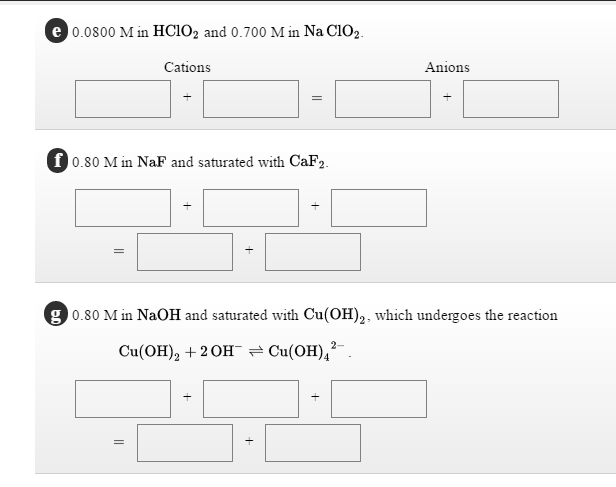 Solved Write the charge-balance equations for a solution | Chegg.com