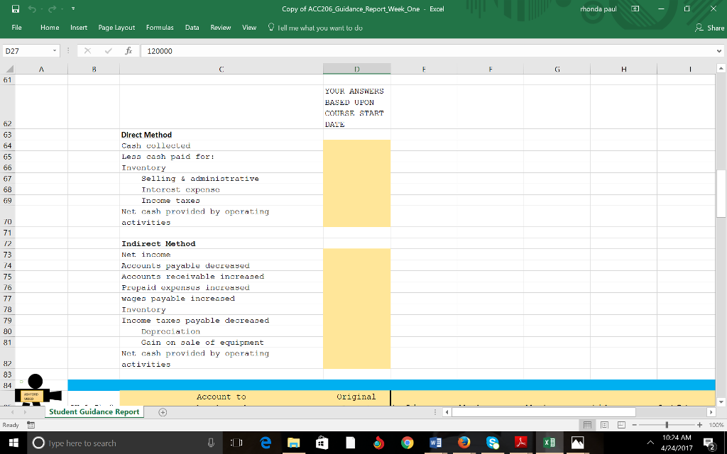 Solved Chapter One Problem 2 Operating activities: Direct | Chegg.com