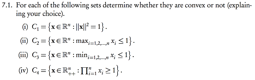 Solved For Each Of The Following Sets Determine Whether They 