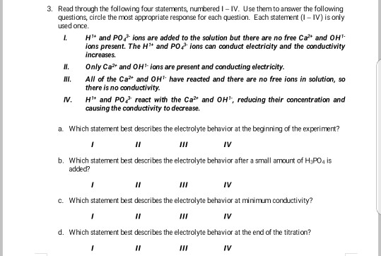Solved 3. Read through the following four statements, | Chegg.com