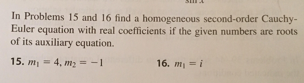 Solved In Problems 15 and 16 find a homogeneous second-order | Chegg.com