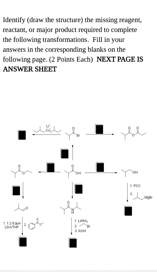 Solved Identify (draw the structure) the missing reagent, | Chegg.com