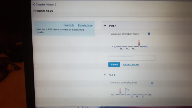 Solved Amidation Reactions Constants 1 Perodic Table PartA | Chegg.com