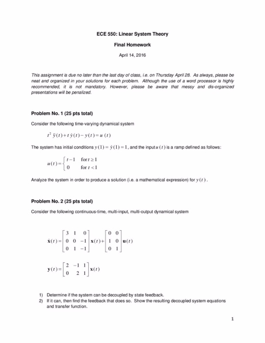 Solved This assignment is due no later than the last day of | Chegg.com