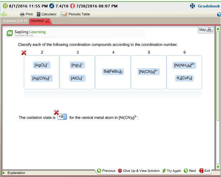 Solved Classify each of the following coordination compounds | Chegg.com
