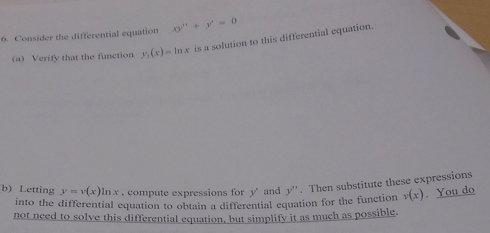 Solved Consider the differential equation xy double dash + y | Chegg.com