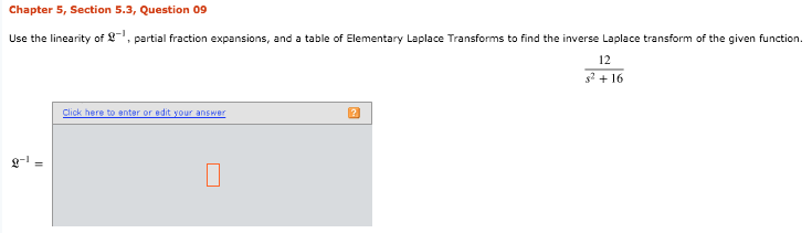 Solved Chapter 5, Section 5.3, Question 09 Use the linearity | Chegg.com