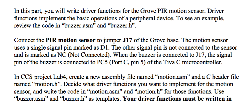 In this part, you will write driver functions for the | Chegg.com