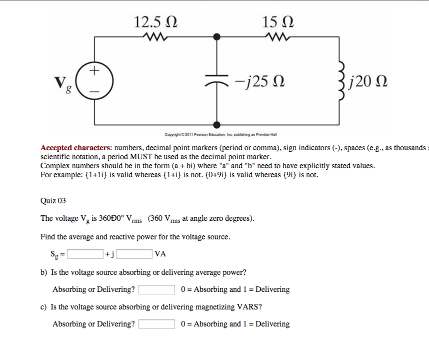 Solved Find the average and reactive power for the voltage | Chegg.com