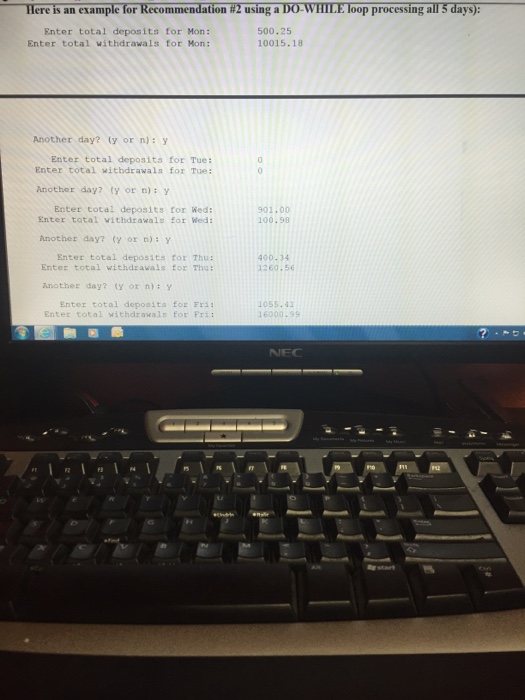Solved C Assignment Using Array Concepts With Simple 