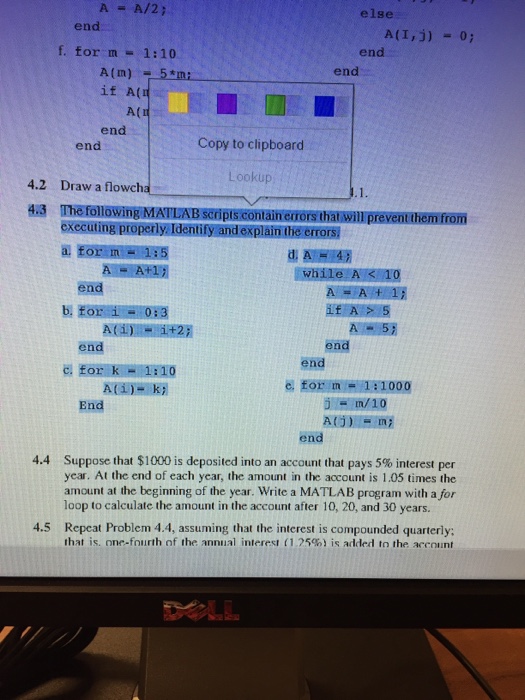 The Following Matlab Scripts Contain Errors That Will 