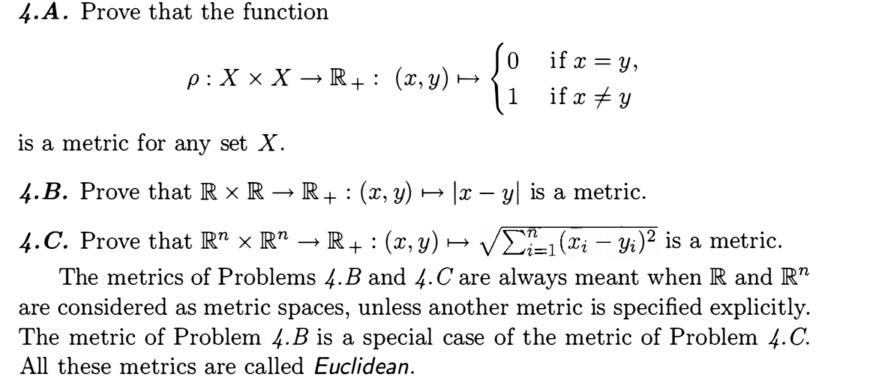 Solved Prove that the function rho: X times X rightarrow | Chegg.com