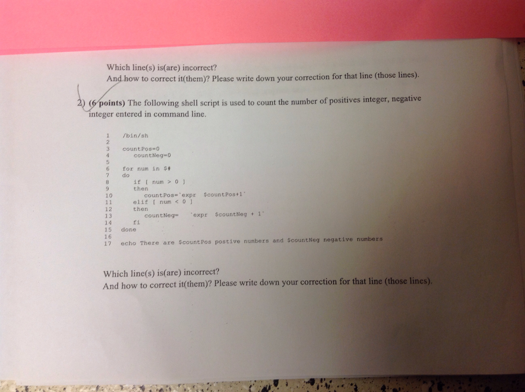 Solved Which line(s) is(are) incorrect? And how to correct | Chegg.com