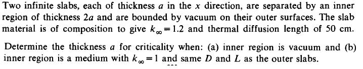 Two infinite slabs, each of thickness a in the x | Chegg.com